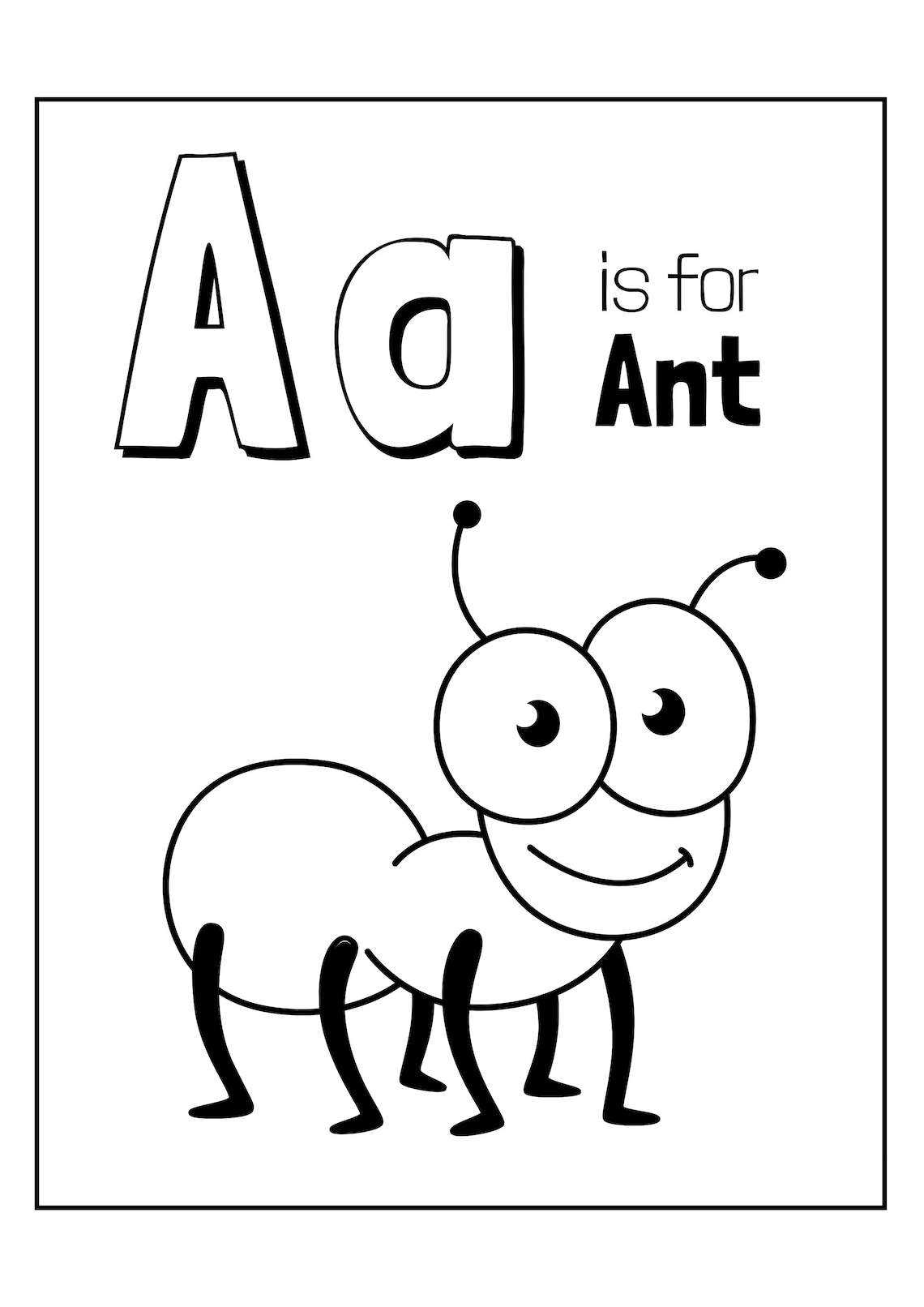 THE ALPHABET SAFARI A Coloring Book for Kids - Etsy