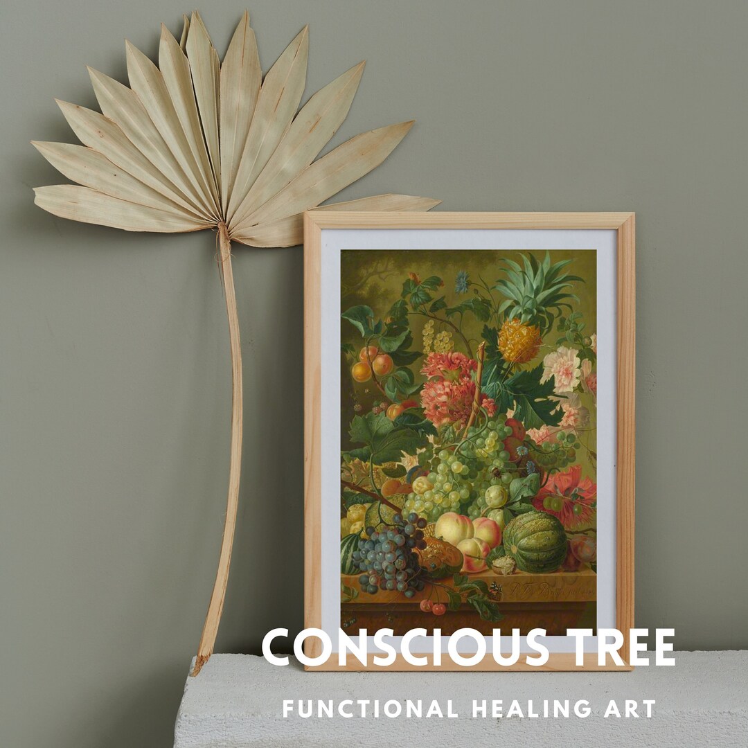 Printable Fruit and Flowers (1789) Original Artwork | Vintage Wall Art ...
