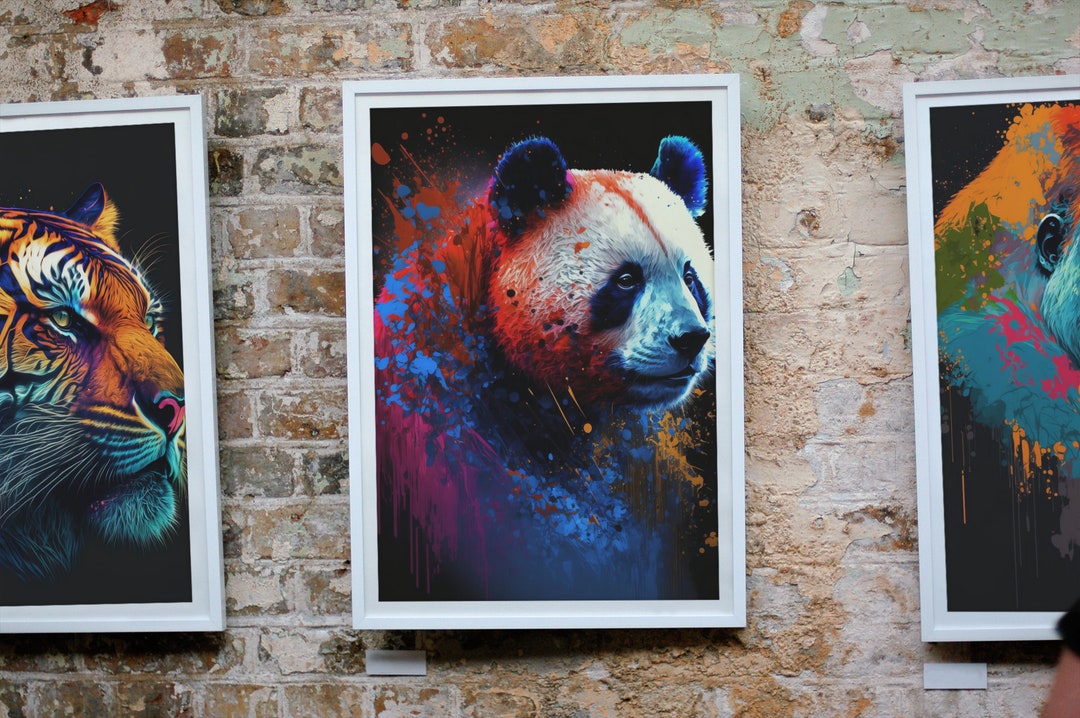 Dynamic Giant Panda Poster Endangered Species - Etsy
