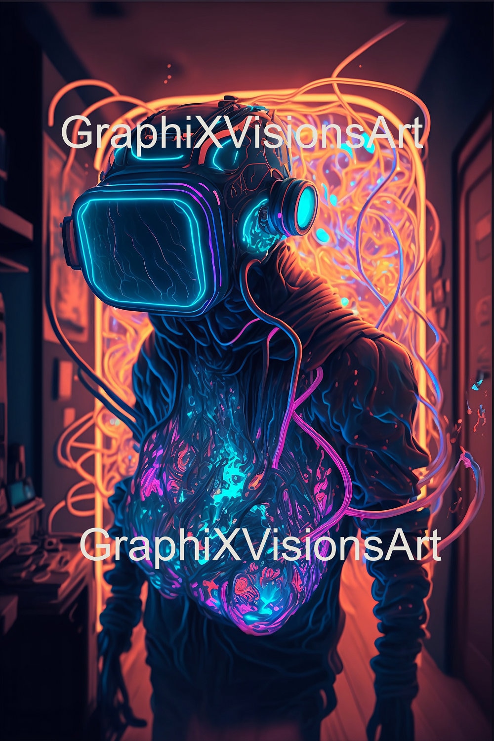 Virtual Reality Boy Gaming Poster - Etsy