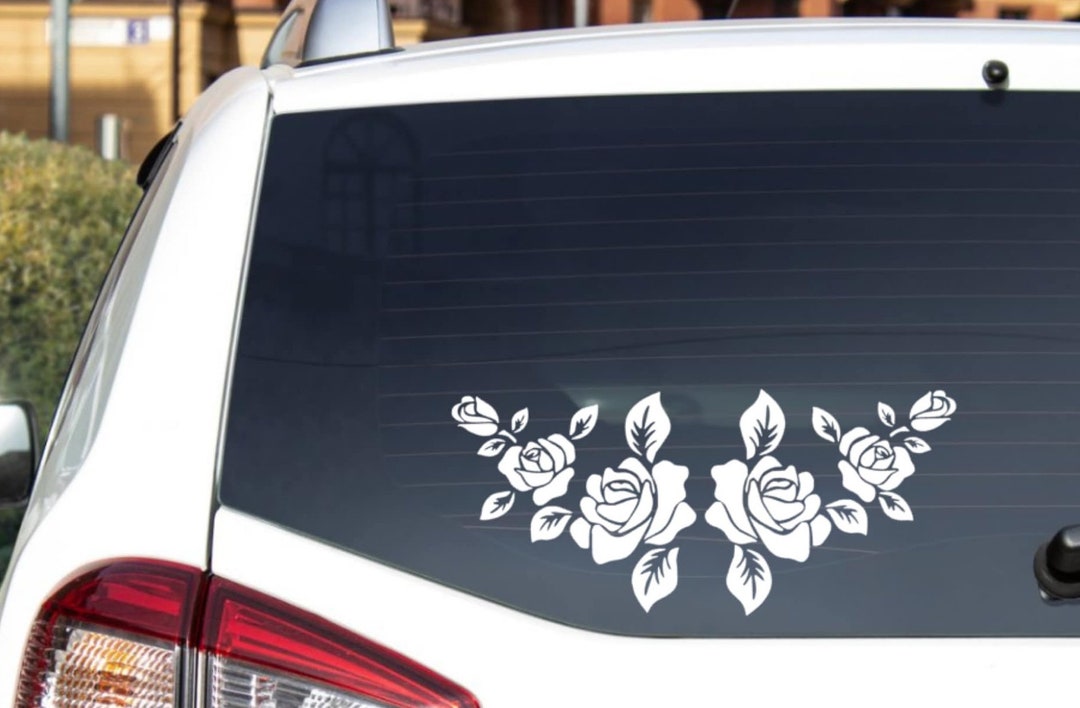Roses Vinyl Decal for Car / Sticker/ for Window / Hood/ Waterproof - Etsy