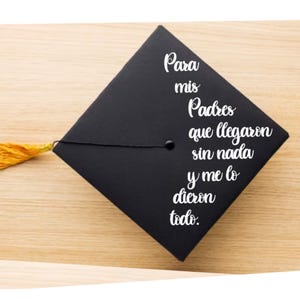 Custom Graduation Cap, Vinyl Lettering Decal – Personalized Quote ...