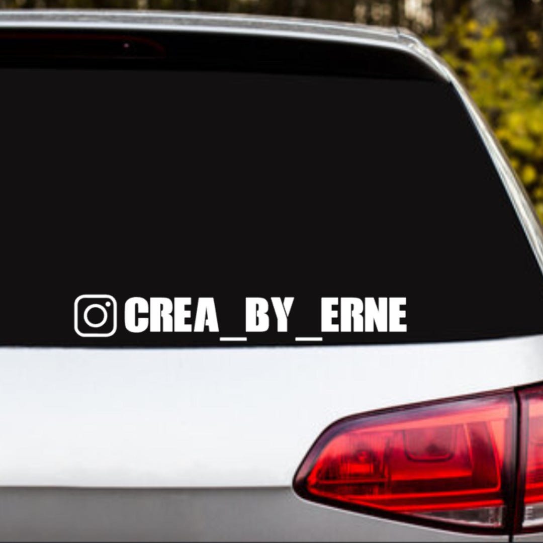 Social Media Vinyl Decal for Window, Custom Car, Set 2 Stickers - Etsy