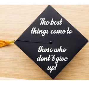 Personalized Graduation Cap Sticker With Your Own Quote. Choose Your ...