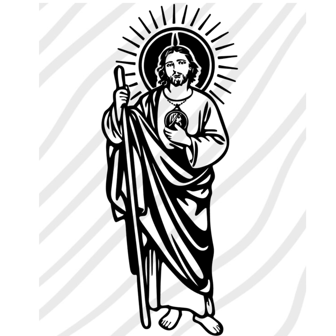 Decal Vinyl San Judas / Sticker / St Jude / Window Car / Laptop ...