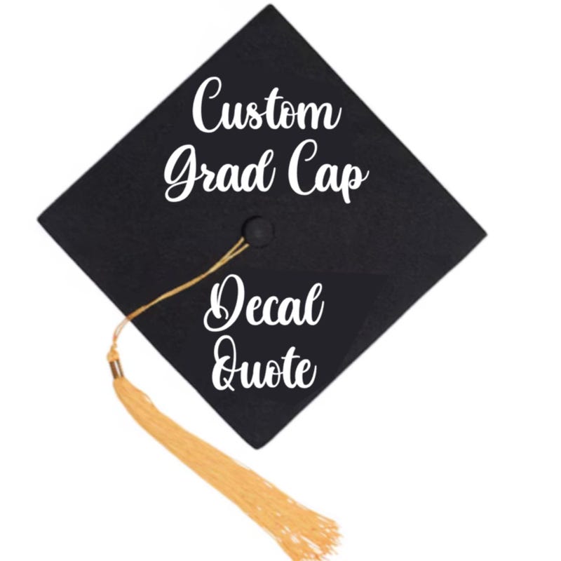 Graduation Cap Decal - Etsy