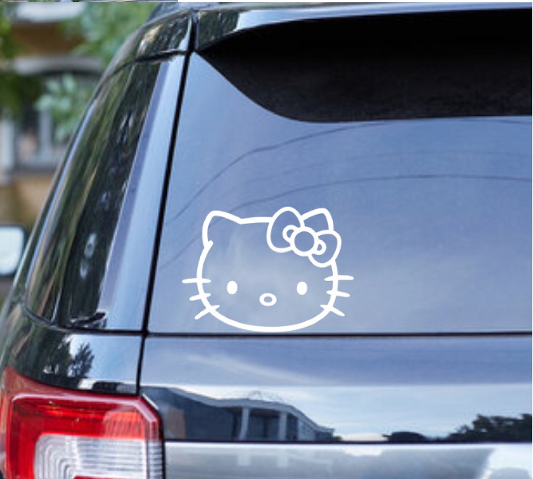 Hello Kitty Vinyl Decal /window Car /laptop /tumbler /bumper Sticker ...