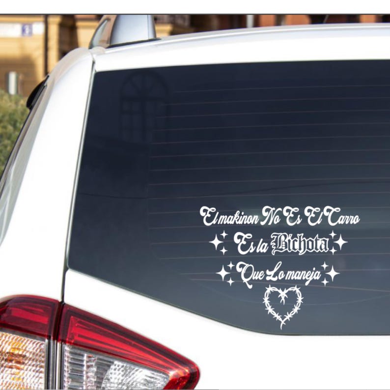 Karol G Makinon, Vinyl Decal, for Window Car, Sticker Permanent ...