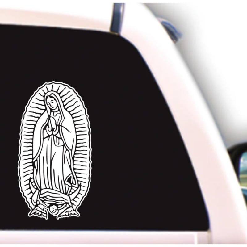 Virgin Mary Car Decal - Etsy