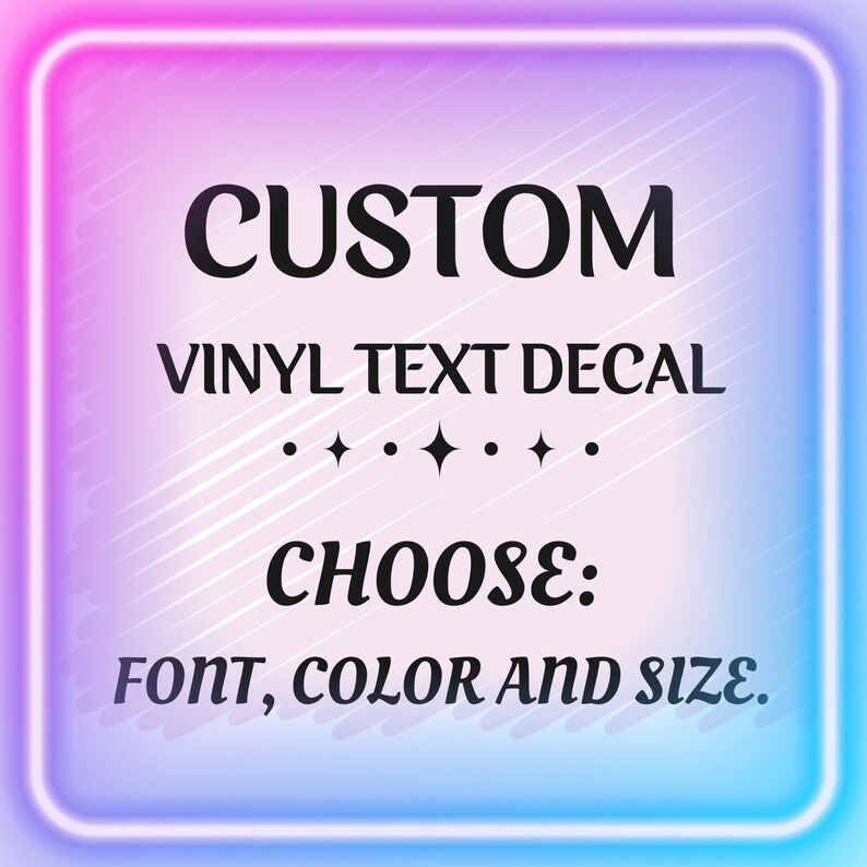 Custom Text Decal Car Window Water Bottle / Steel Bottle / Smooth Wood ...