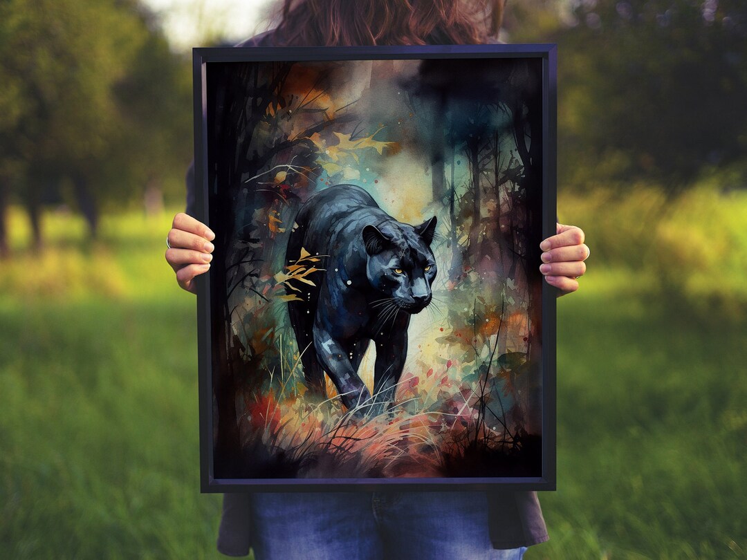 Black Panther Gift for Her Printable Leopard Gift for Him Digital ...