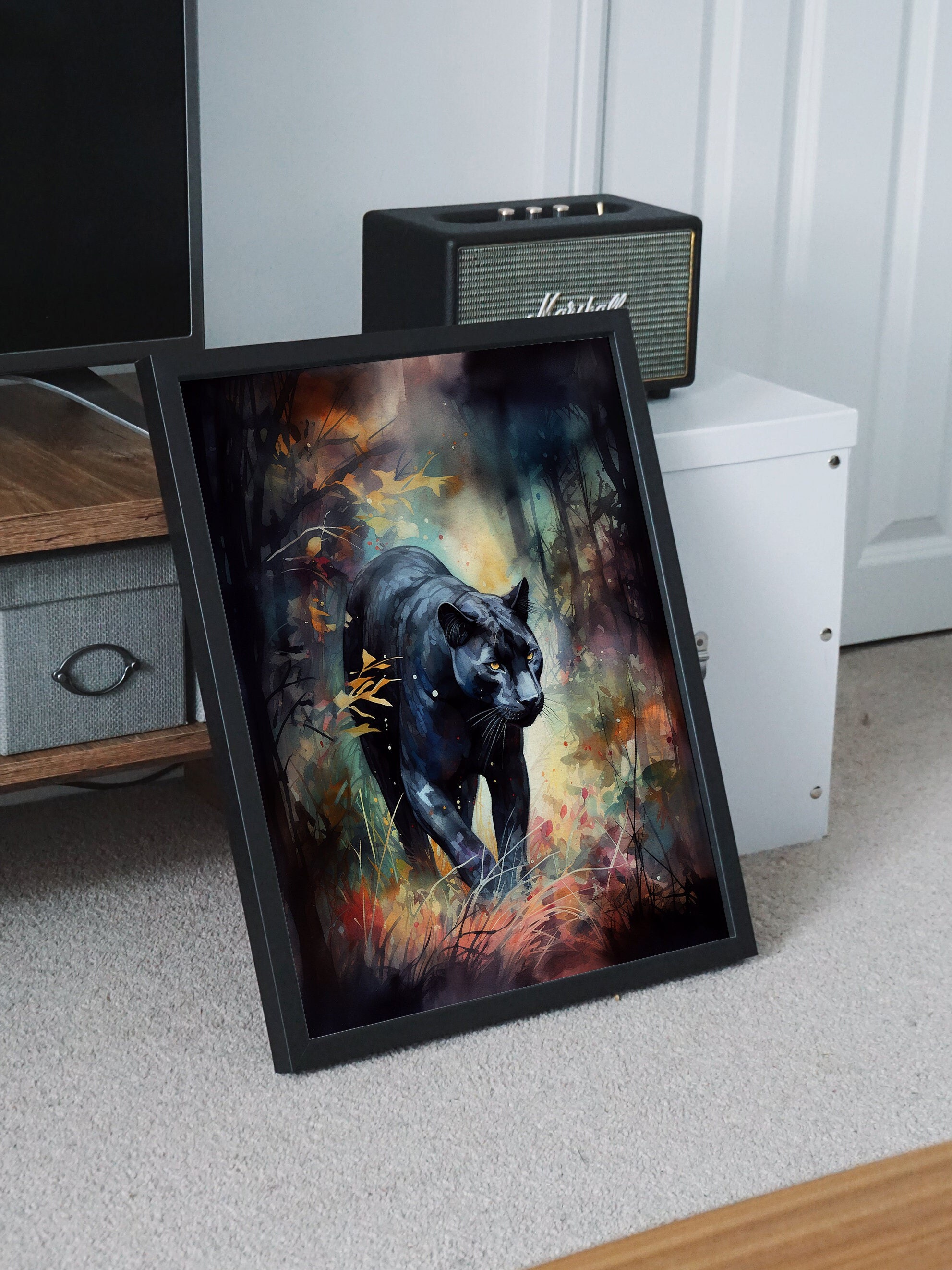 Black Panther Gift for Her Printable Leopard Gift for Him Digital ...