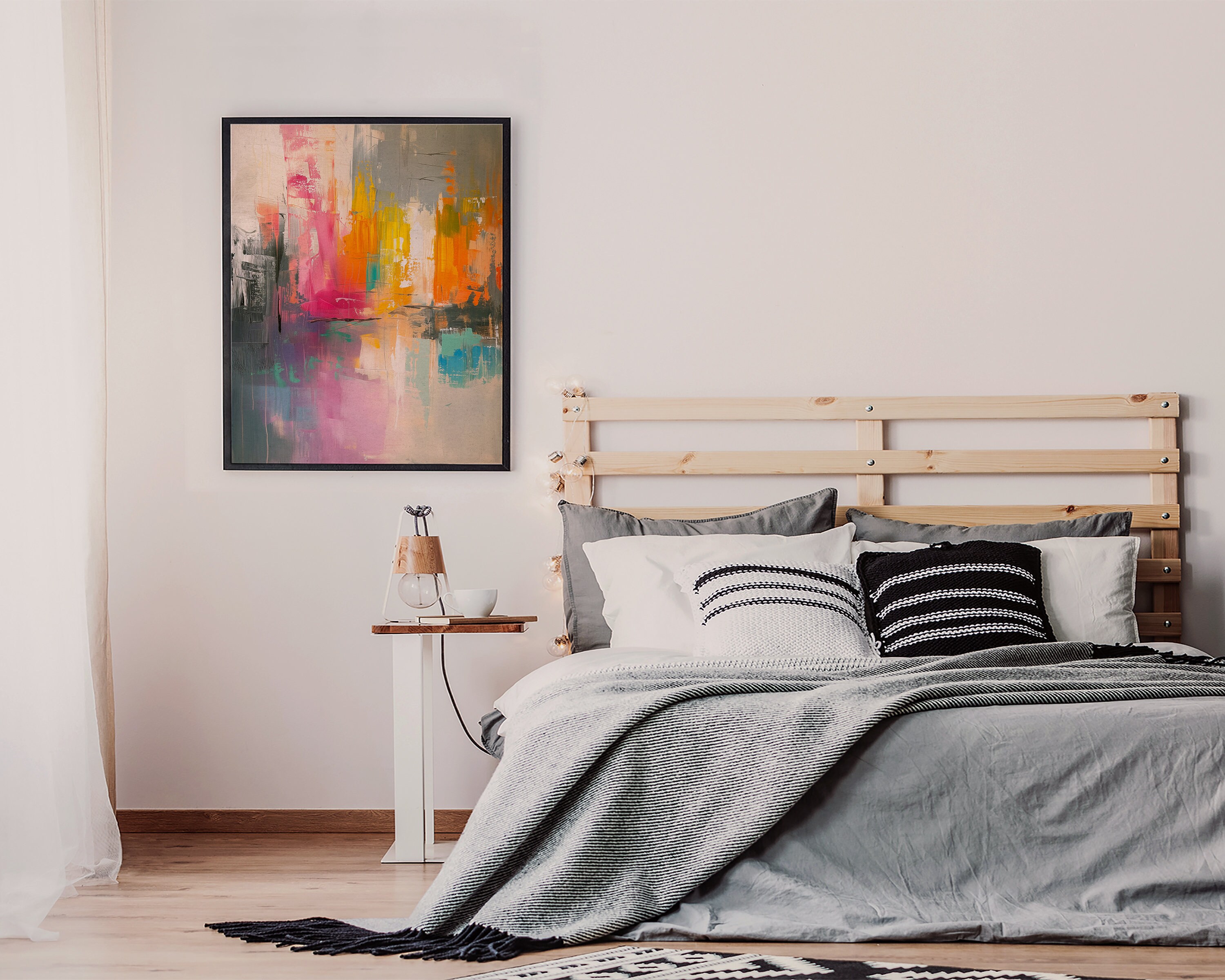 Oil Abstract Art Gift for Him Abstract Landscape Gift for Mom Abstract ...