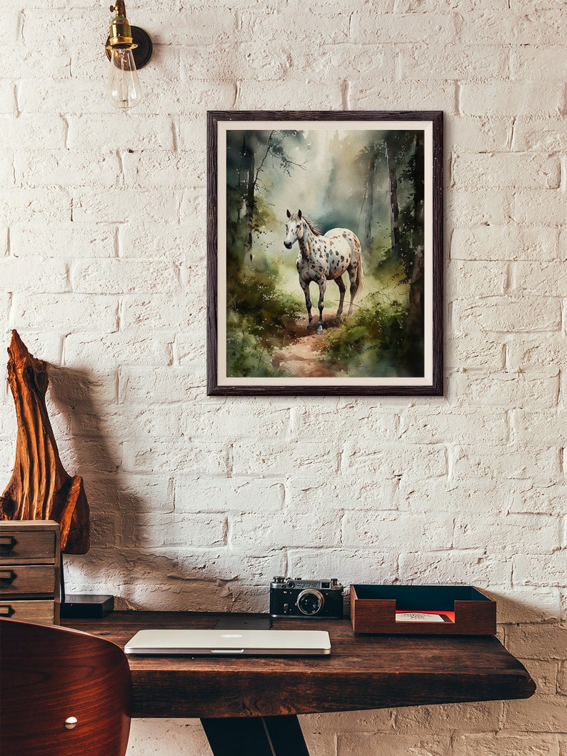 Appaloosa Pferd Kunstdruck Pferd Geschenk für sie Appaloosa Kunst Dekor Pferd Wand Kunst ...