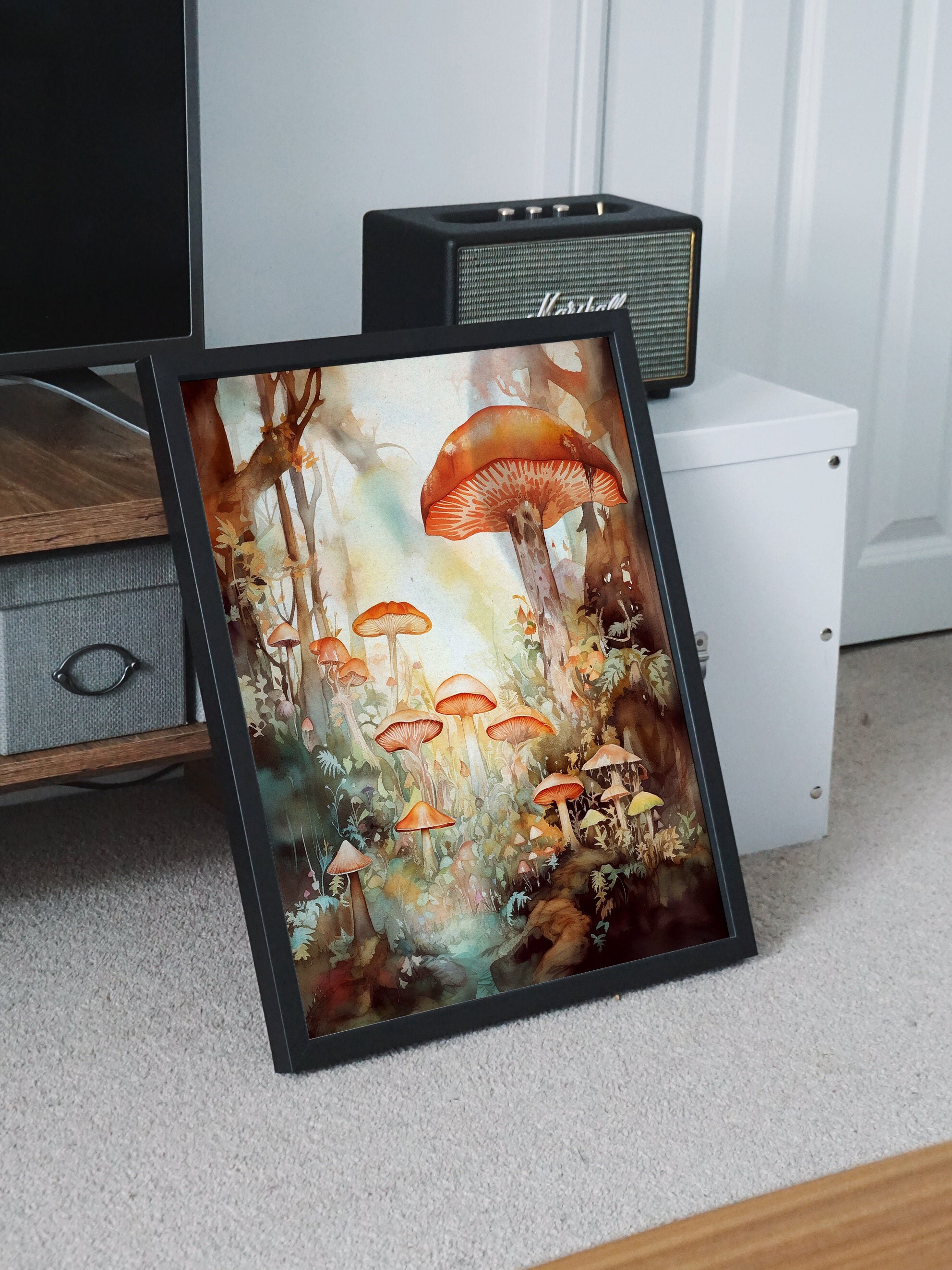 Dreamscape Art for Her Dreamlike Art Decor Gift Mushroom Gift for Him ...