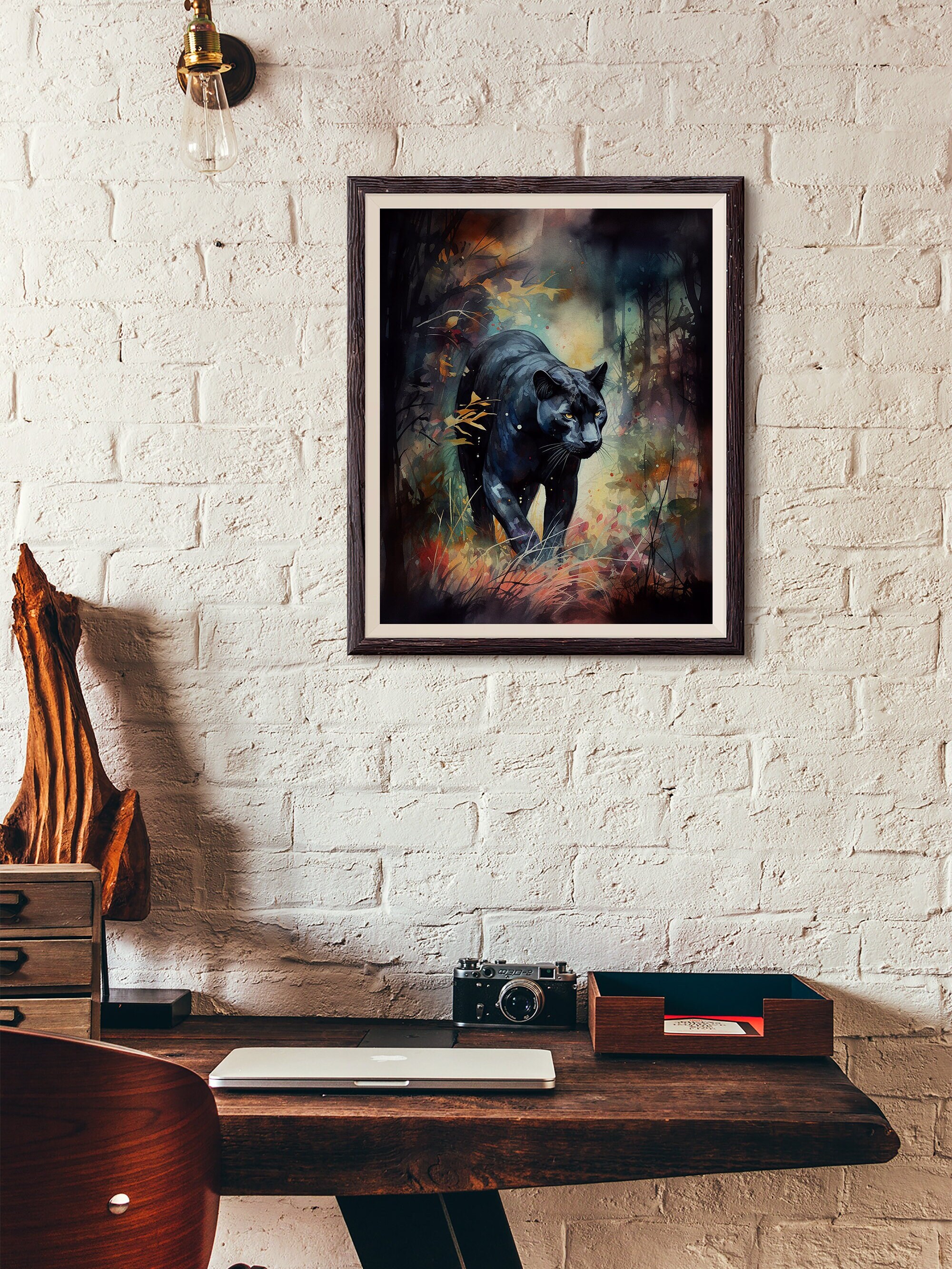 Black Panther Gift for Her Printable Leopard Gift for Him Digital ...