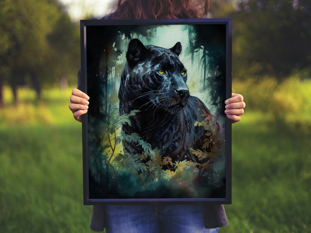 Black Panther Gift for Him Printable Leopard Gift for Her Digital ...