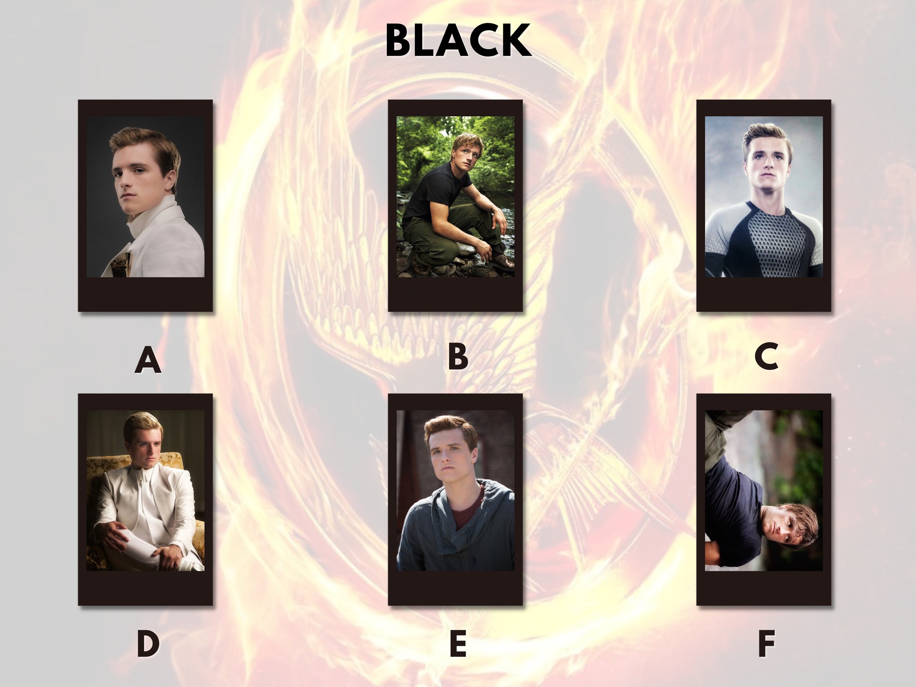 The Hunger Games PEETA MELLARK Mini Picture Prints Polaroids INDIVIDUAL ...