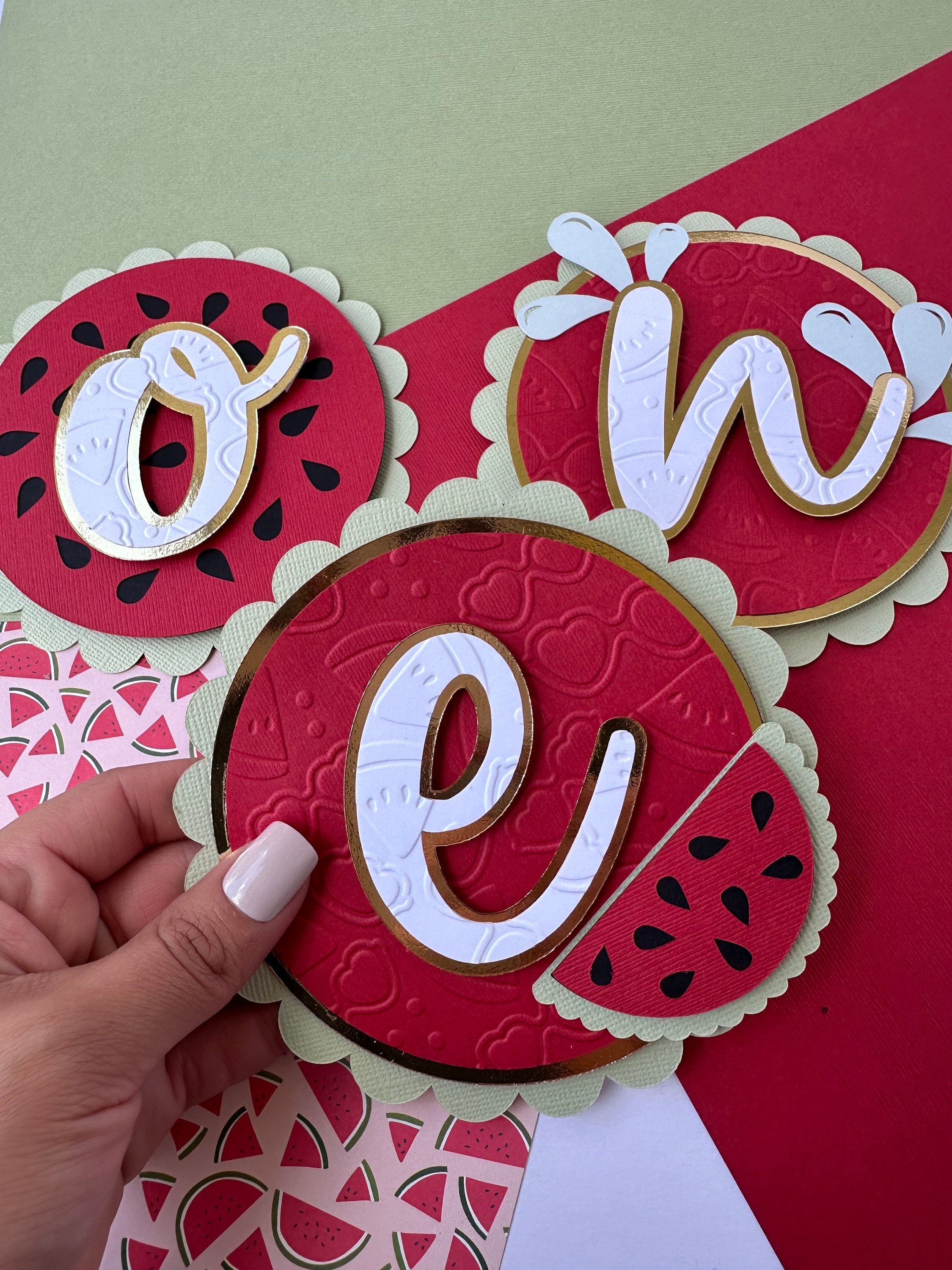 Watermelon Party Watermelon Theme Party Watermelon Cake Topper One in a ...