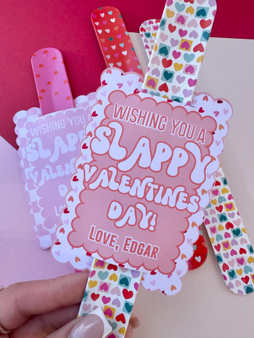 Valentines Slappy Bracelet Valentines Class Favors Valentines Class ...