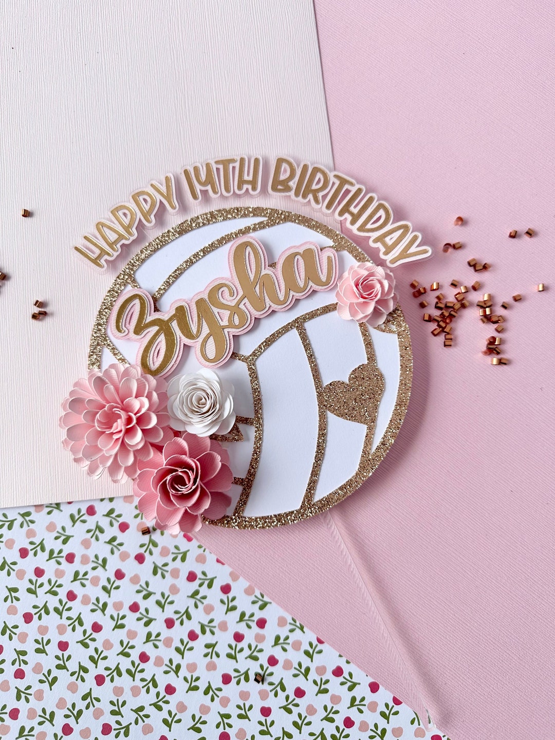 Volleyball Cake Topper Volleyball Party Volleyball Party Decor Sports ...