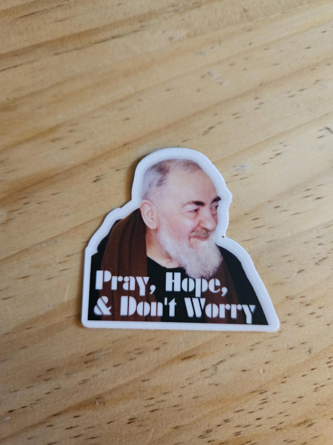 Small Padre Pio Sticker - Etsy