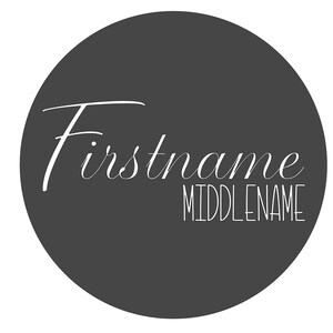 Personalized Name Sign | First and Middle Name Sign | Nursery Name ...