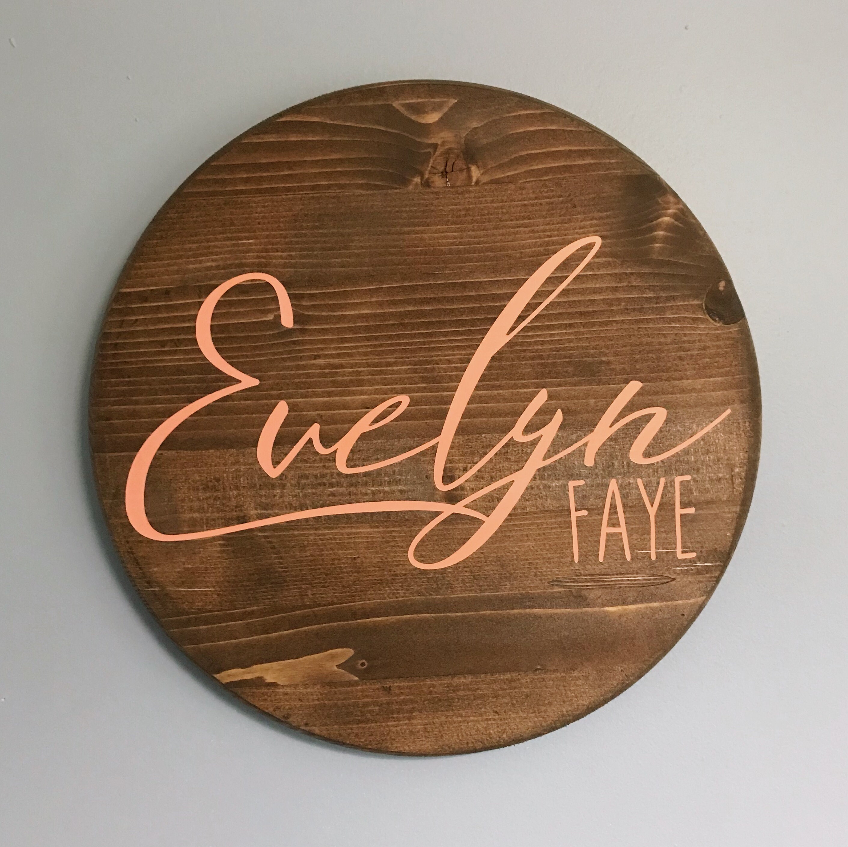 Personalized Name Sign | First and Middle Name Sign | Nursery Name ...