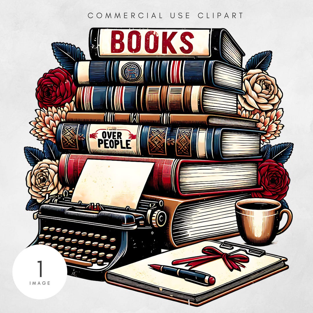 I Like Books More Than People PNG, Book Png, Reading Png, Digital ...