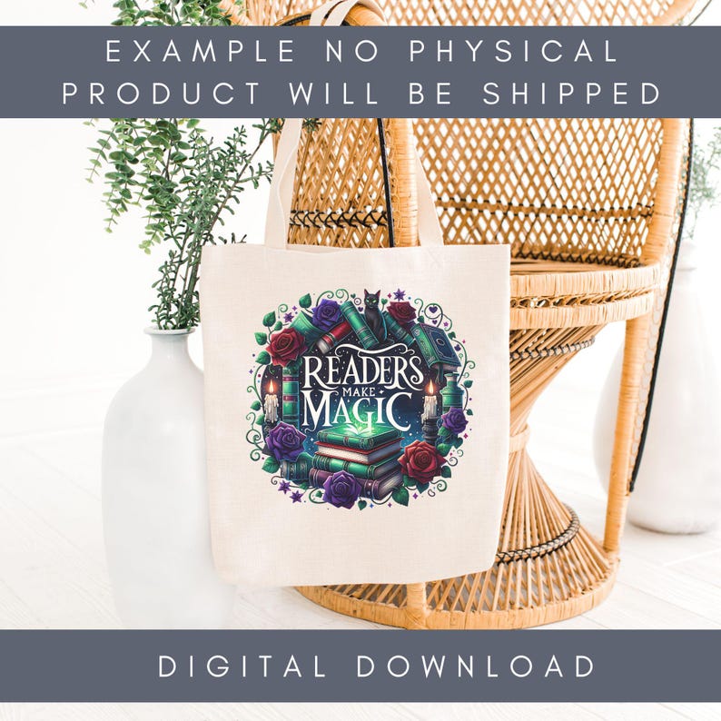 Readers Make Magic PNG for Fantasy Readers, Aesthetic Book Lover ...