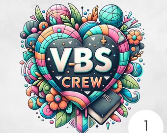 I Love VBS PNG File, Vacation Bible School 2024 PNG Graphic, Vbs Crew ...