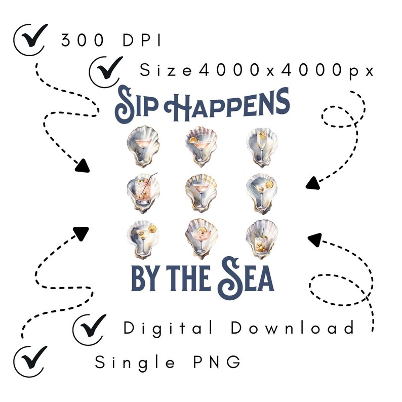 Oysters and Martinis Wall Art, Aesthetic Kitchen Wall Art Print Poster ...