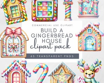 Cute Gingerbread Clipart PNG, Christmas Clipart, Watercolor Gingerbread ...