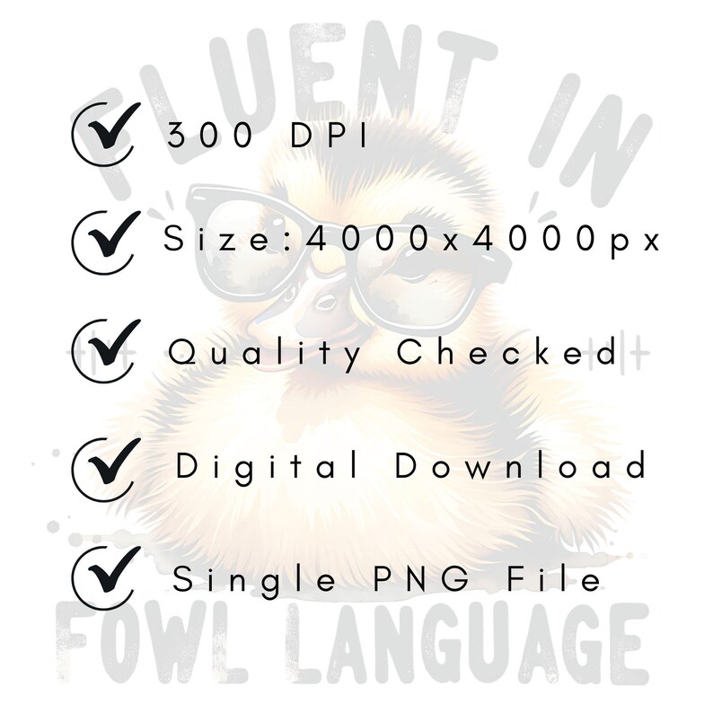 Fluent in Fowl Language PNG Duck Sublimation Design Funny Duck Hoodie ...