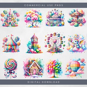 Candy-themed Landscapes PNG Clipart Bright and Fun Images Transparent ...