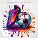 Soccer Ice Cream Drip PNG Football Sports Team Digital File Soccer Mom ...
