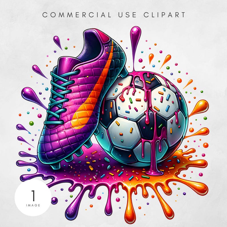 Soccer Ice Cream Drip PNG Football Sports Team Digital File Soccer Mom ...