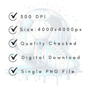 Soccer Ice Cream Drip PNG Football Sports Team Digital File Soccer Mom ...