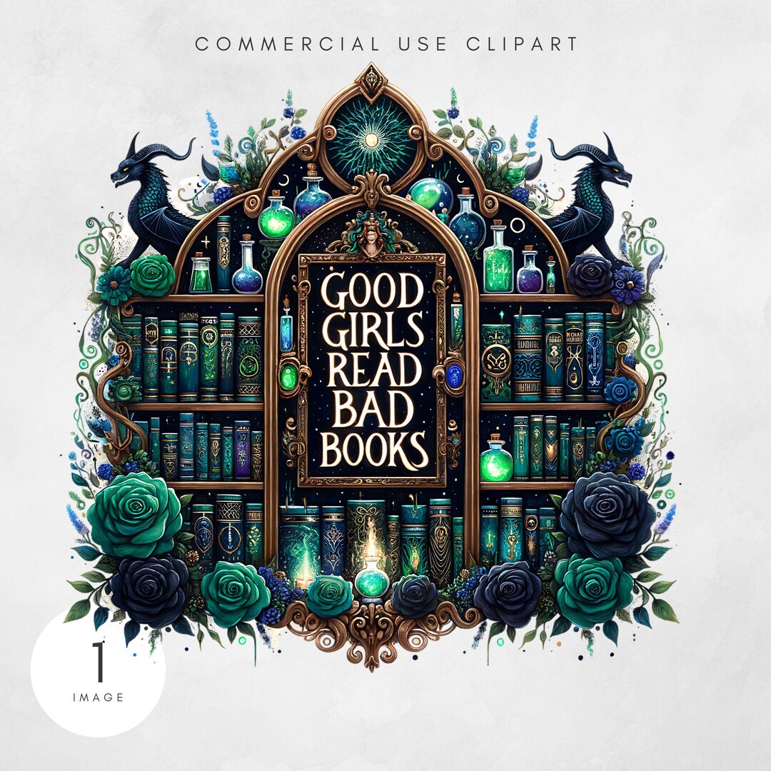 Good Girls Read Bad Books PNG Booktok Book Lover Sublimation Design ...