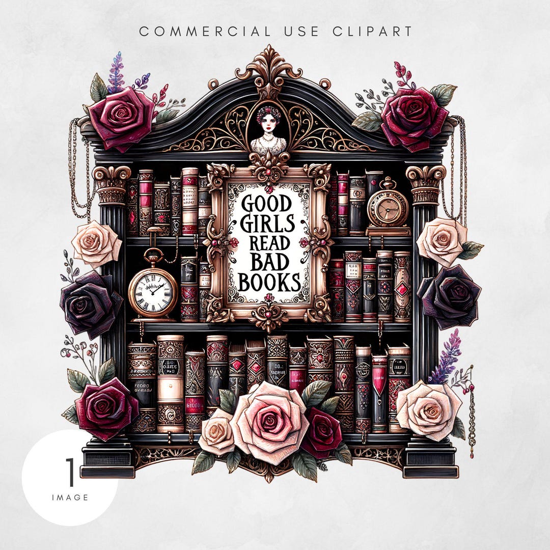 Good Girls Read Bad Books PNG Booktok Book Lover Sublimation Design ...