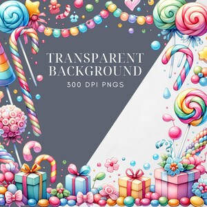 Candy-themed Frames PNG Clipart Bright and Fun Images Transparent ...