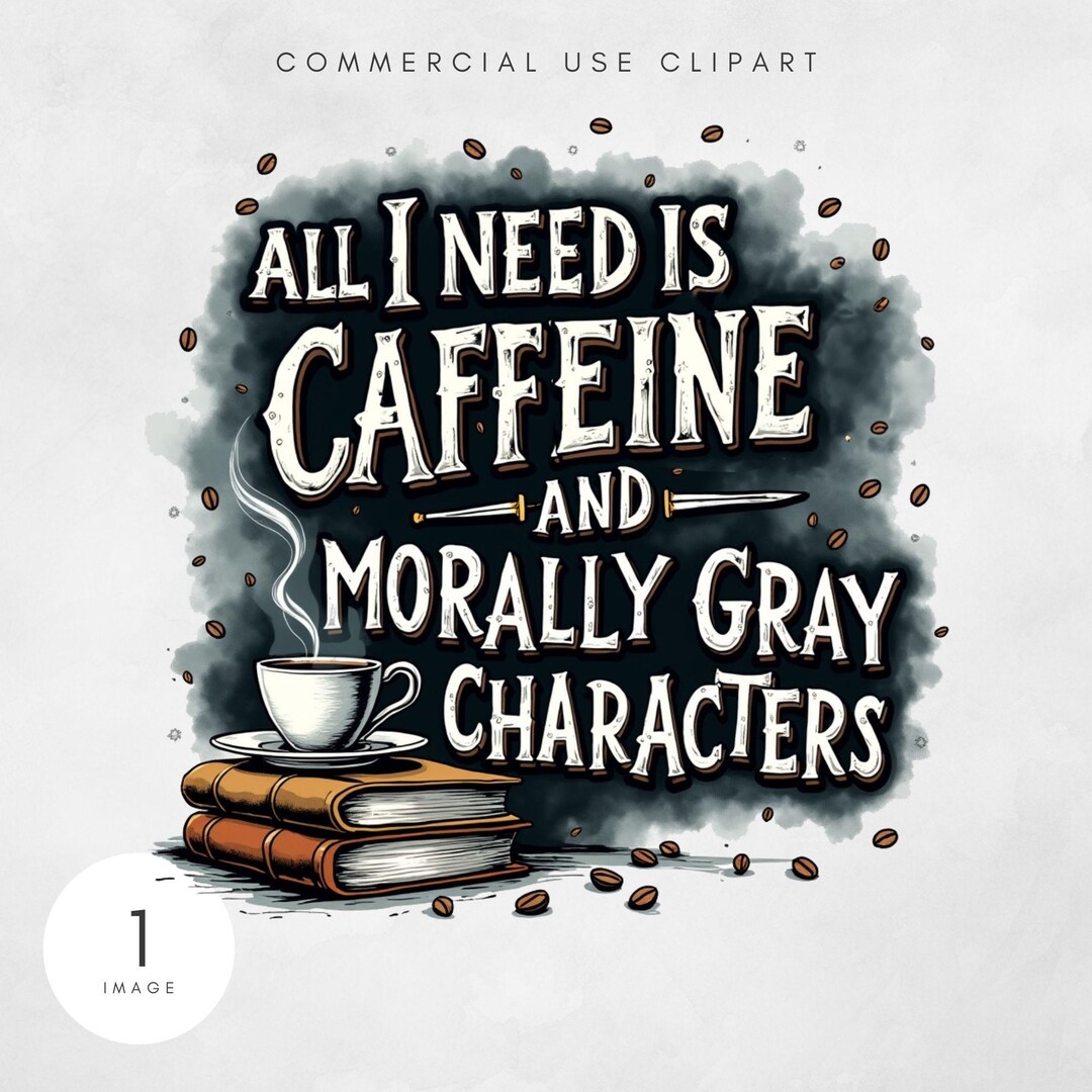 Morally Grey PNG Sublimation File Romantasy Romance Cup Design, Bookish ...