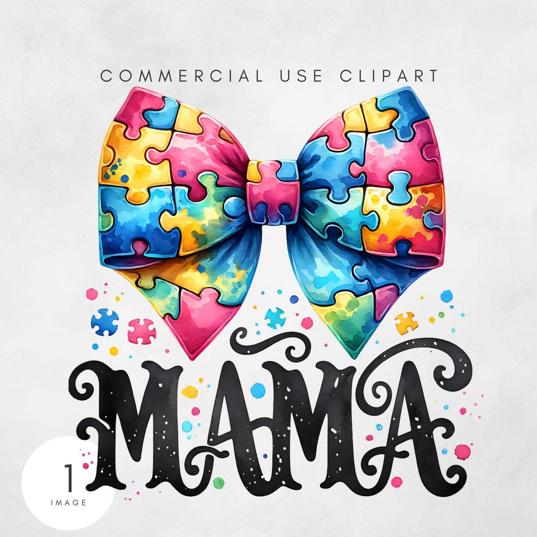 Coquette Austim Bow Mama Png Autism Mom Png Autism Awareness Png Autism ...