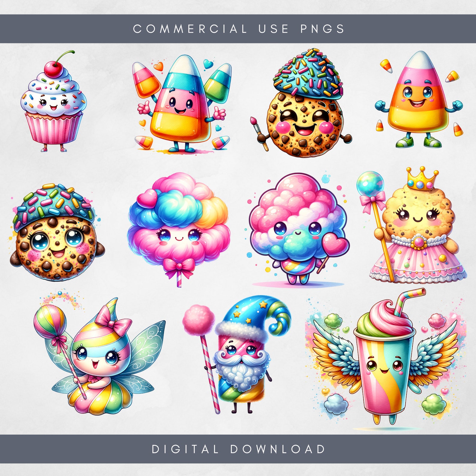 Candy-themed Character PNG Clipart Bright and Fun Images Transparent ...