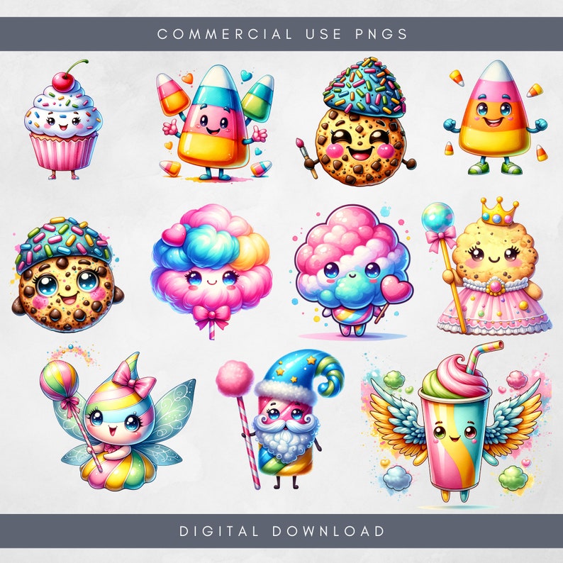 Candy-themed Character PNG Clipart Bright and Fun Images Transparent ...