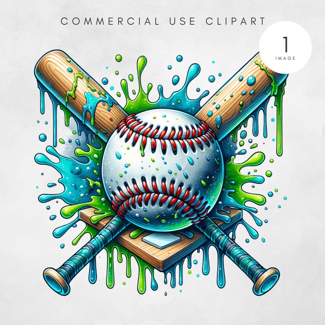 Baseball Home Plate Ice Cream Drip PNG Baseball Sports Team Digital ...