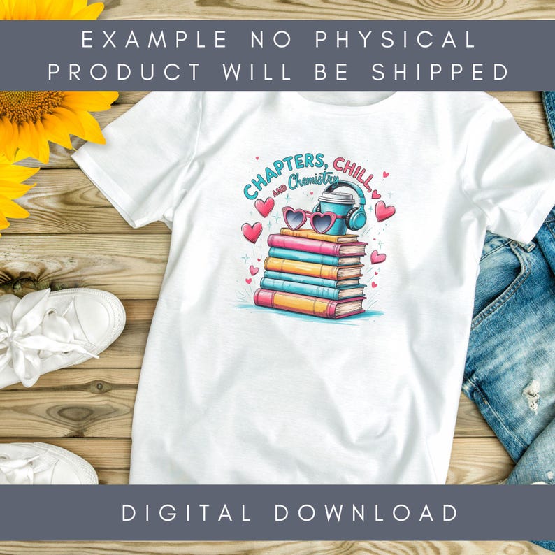 Reading and Chill PNG Cozy Digital Download Clipart for Book Lovers ...