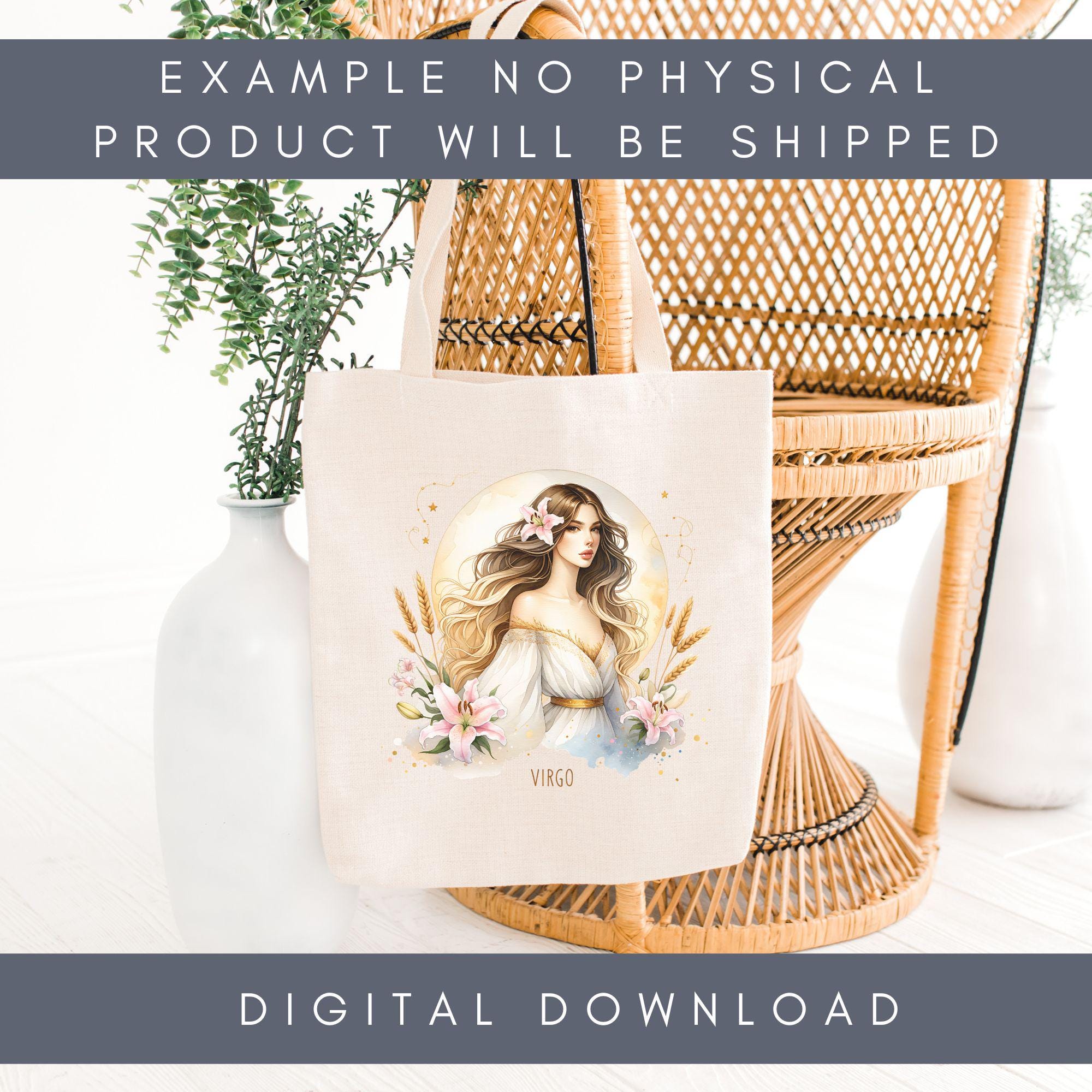 Virgo Zodiac PNG Astrology Clipart File Virgo Sublimation Design ...