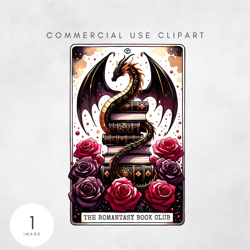 Romantasy Tarot Card Svg - Etsy