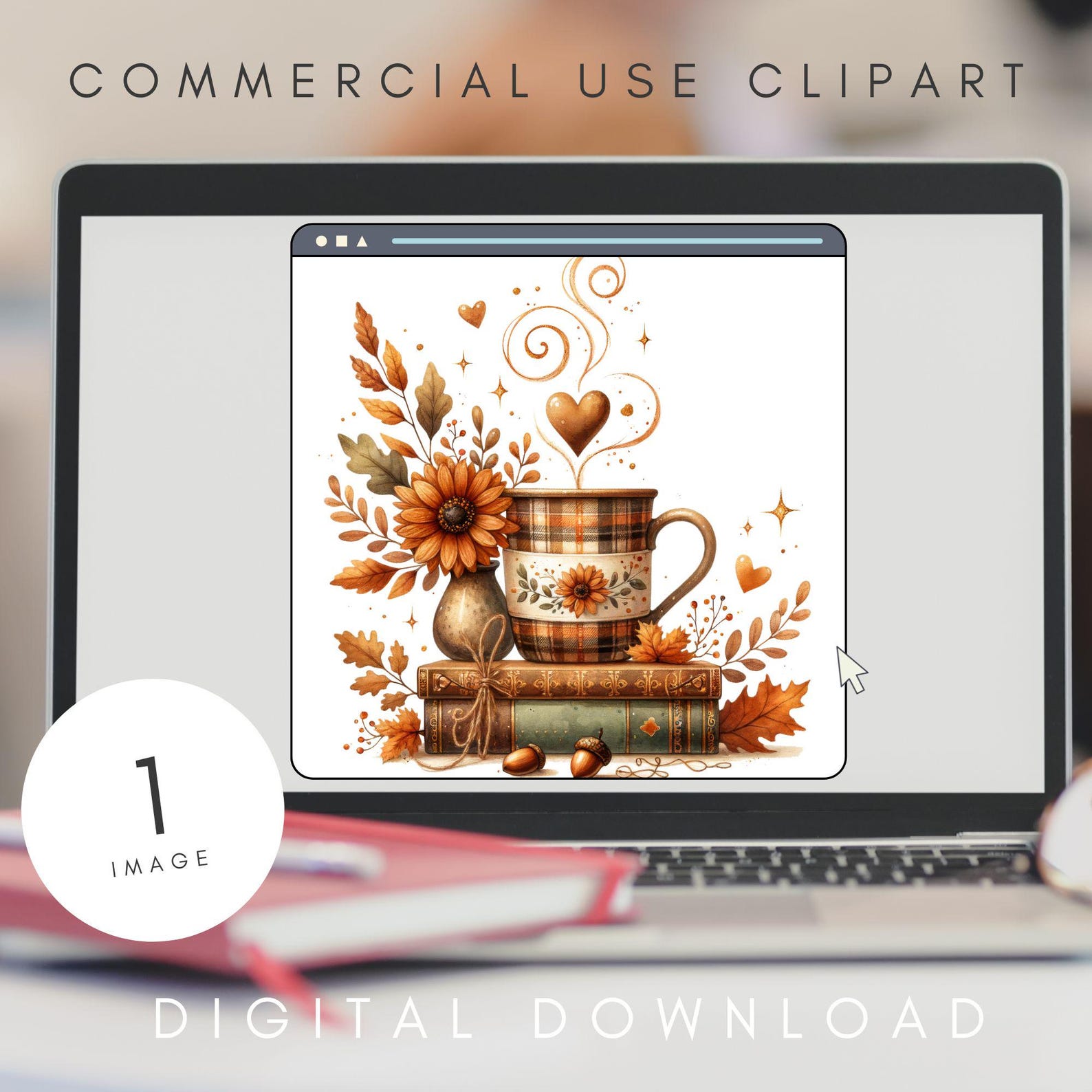 Fall in Love With Reading PNG, Autumn Book Lover Design, Cozy Teacher ...